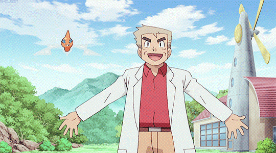 Professor Oak Anime