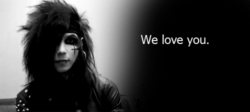 Andy biersack we love you GIF - Conseguir o melhor gif em GIFER