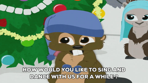 Squirrel talking christmas GIF - Conseguir el mejor gif en GIFER
