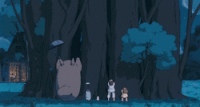 Totoro tree dance GIF - Conseguir o melhor gif em GIFER