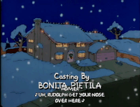 Simpsons house snowing GIF - Conseguir o melhor gif em GIFER