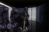 Chimpanzee Riding On A Segway Gif