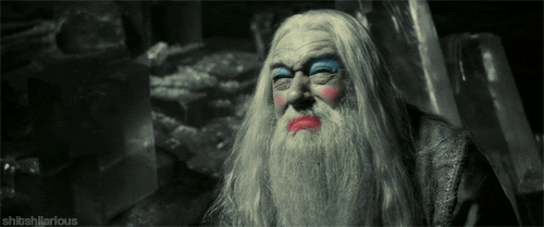 Dumbledore in makeup GIF - Conseguir o melhor gif em GIFER