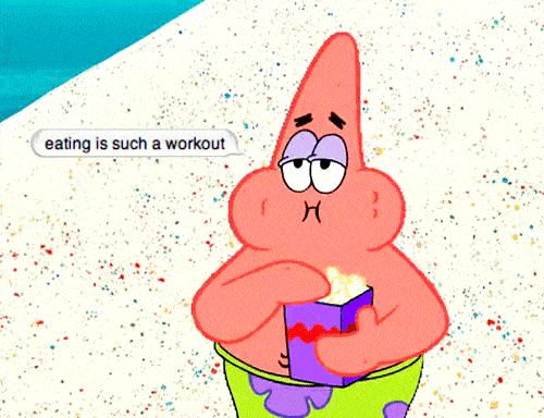 Patrick star popcorn GIF - Conseguir o melhor gif em GIFER