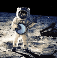 Astronaut Running Away Gif