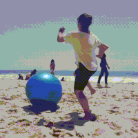 Gif De Pelota De Playa De Manzana Balón De Playa