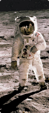 Astronaut Running Away Gif