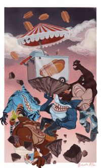 Les requins de la ville GIFs - Obtenez le meilleur gif sur GIFER