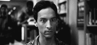 Abed Eyebrow Wiggle Gif