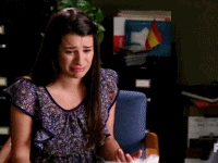 Rachel berry crying GIF - Conseguir o melhor gif em GIFER