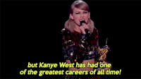 Kanye West Interrupts Taylor Swift Gif