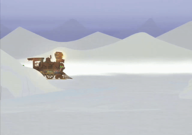 Santas train GIF - Conseguir o melhor gif em GIFER