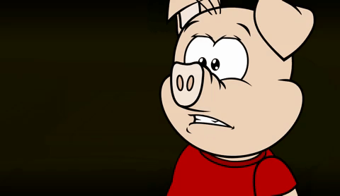 Scared pig fml GIF on GIFER - by Whitebrew