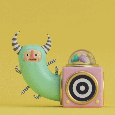 GIF cute monster creature - animated GIF on GIFER - by Broadfont